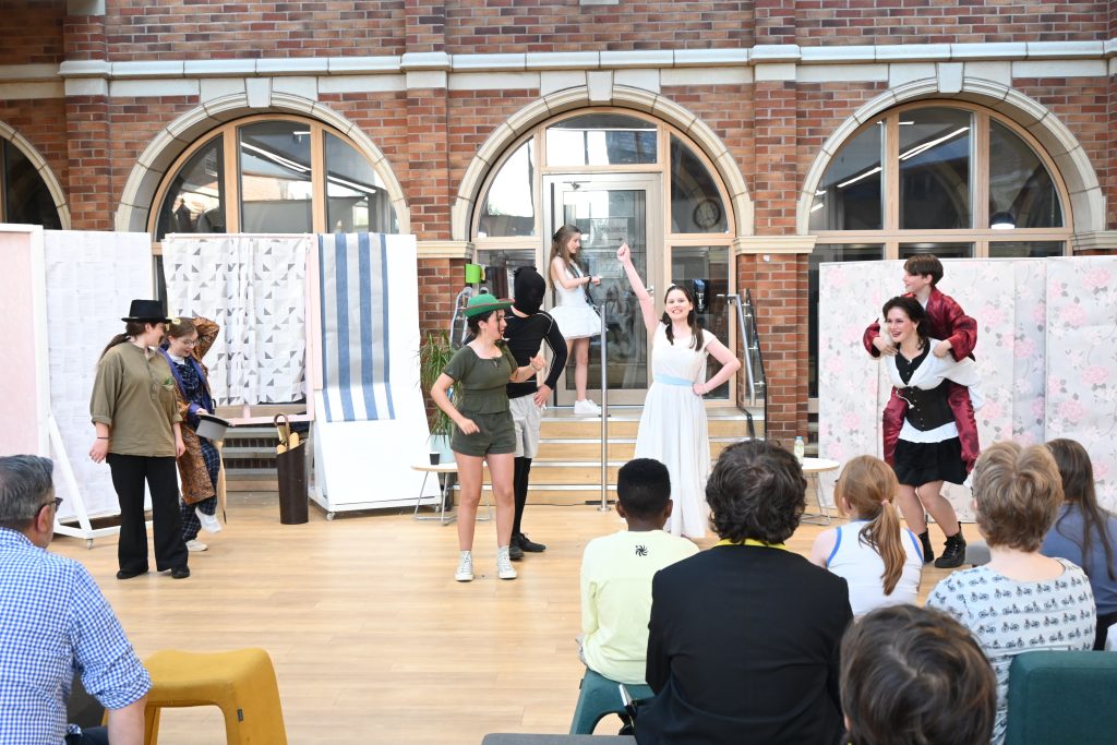 Students shine in hilarious Drama production - Stockport Grammar School