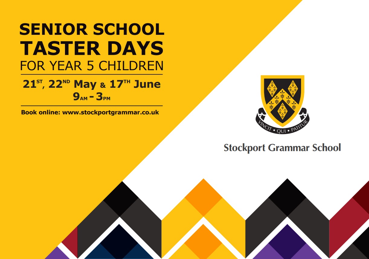 Taster Day dates for 2025 announced - Stockport Grammar School